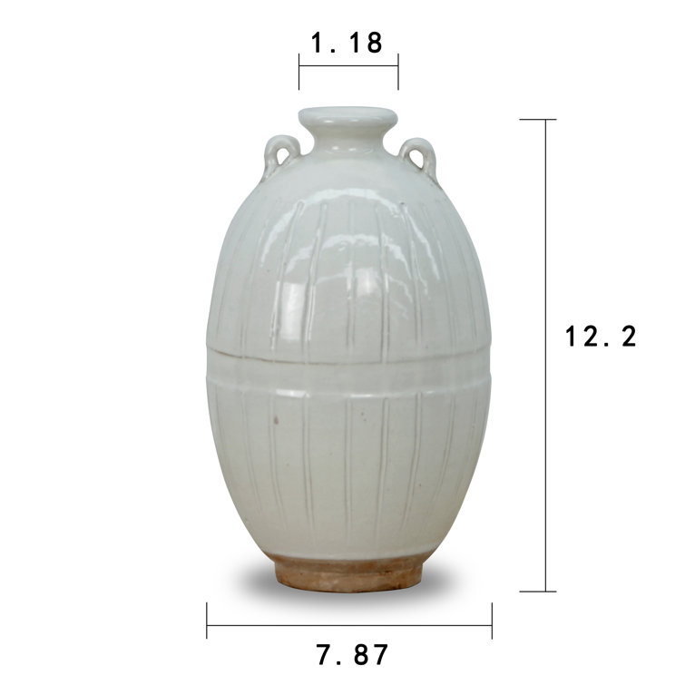 Rosalind Wheeler Aonna Handmade Porcelain Floor Vase | Wayfair