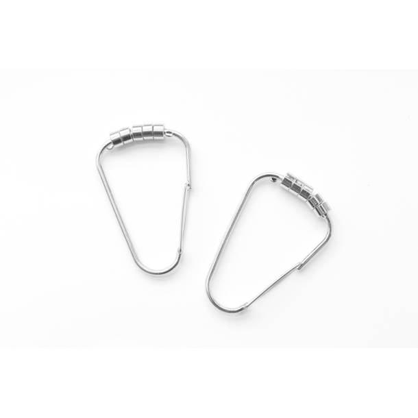 Splash Home Premium Spring Roller Shower Curtain Hooks & Reviews | Wayfair