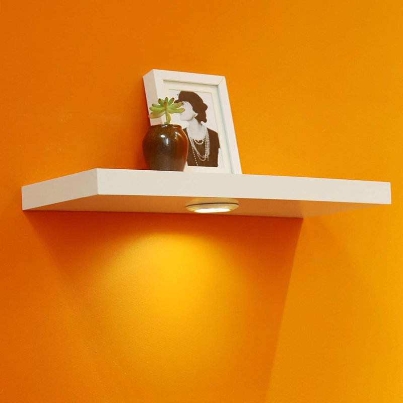 Metro Lane Elyria Floating Shelf with Lights | Wayfair.co.uk