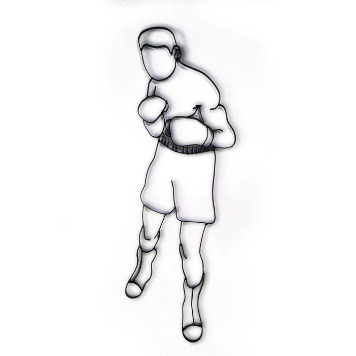 World Unique Imports Male Boxer Metal Wall Décor | Wayfair