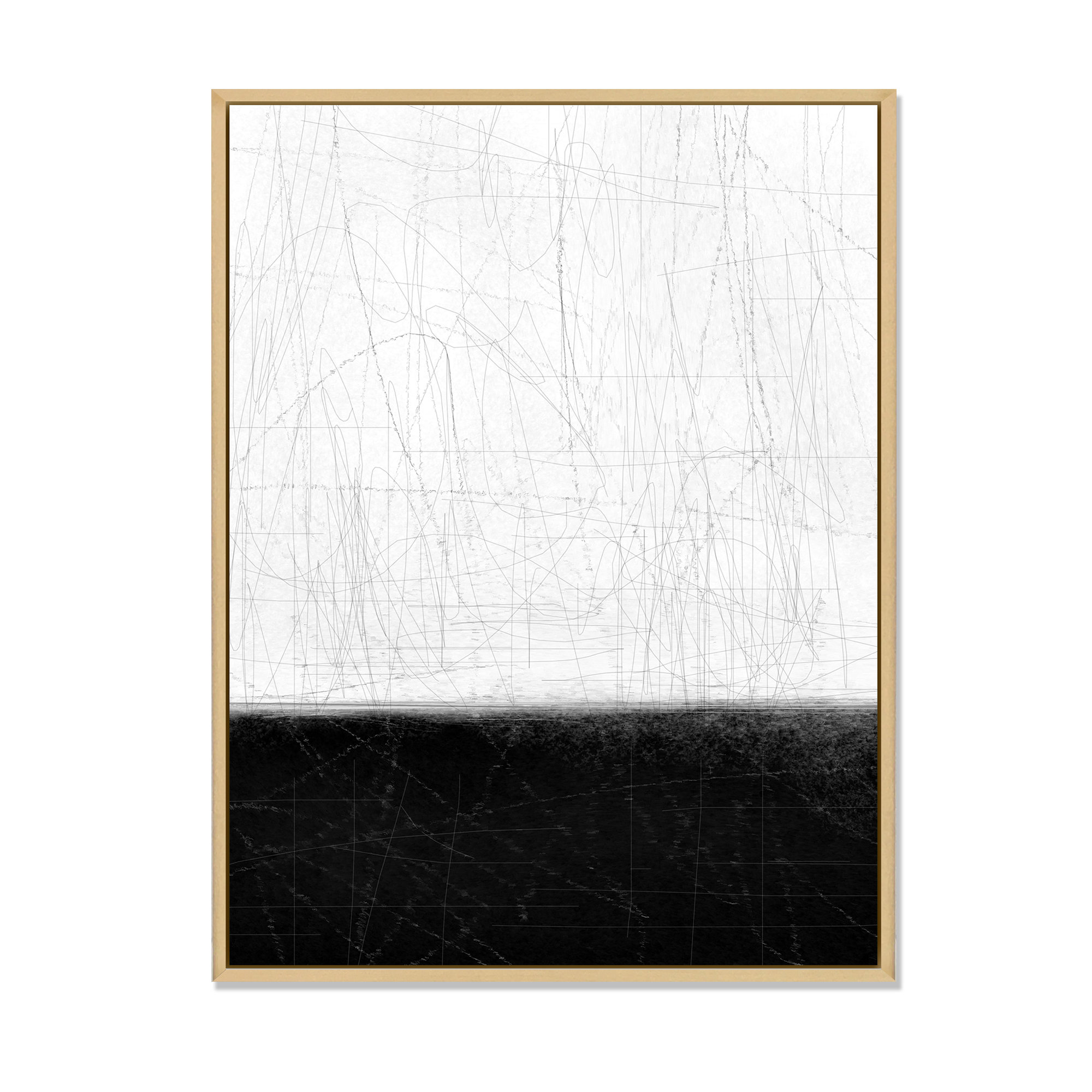 Wrought Studio Black And White Abstract Art IV Black And White Abstract ...