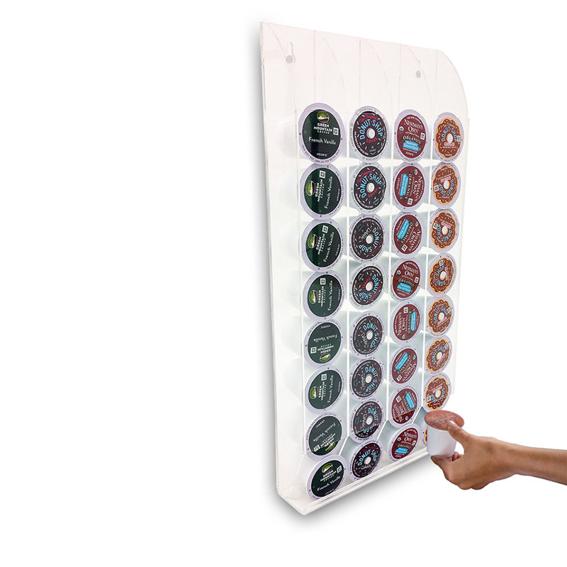 The Holiday Aisle® Stillwater Wall Mounted Acrylic Keurig K-Cup Coffee ...