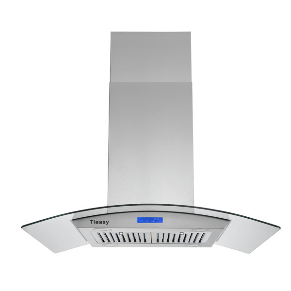 Tieasy Island Range Hood 36 Inches 700 Cubic Feet Per Minute CFM ...