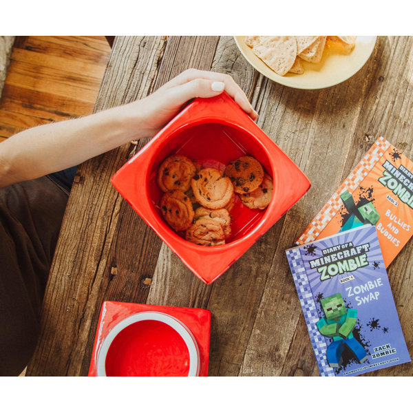 Ukonic Minecraft Tnt Block Ceramic Cookie Jar Container | 6 Inches Tall ...