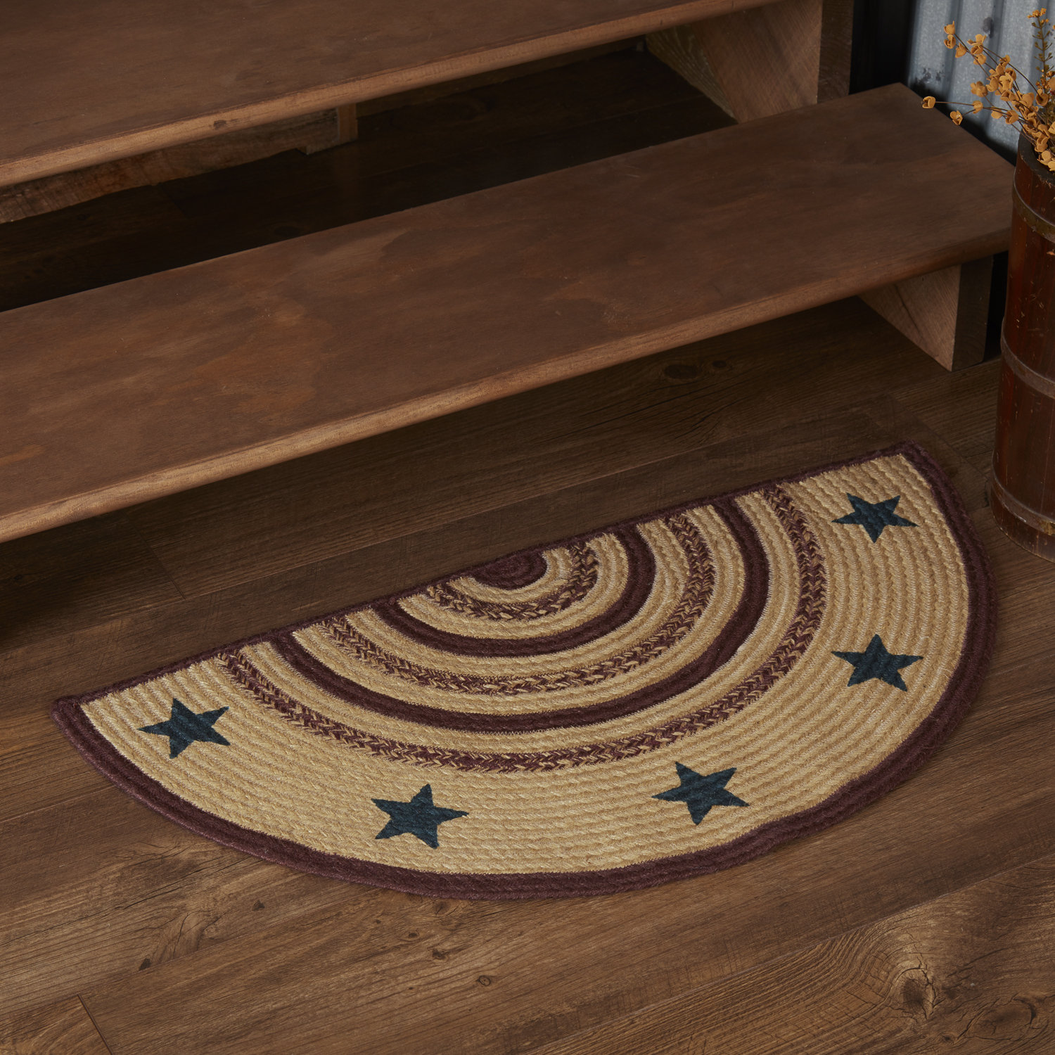 Union Rustic Probst Flatweave Tan/Burgundy/Navy Rug | Wayfair