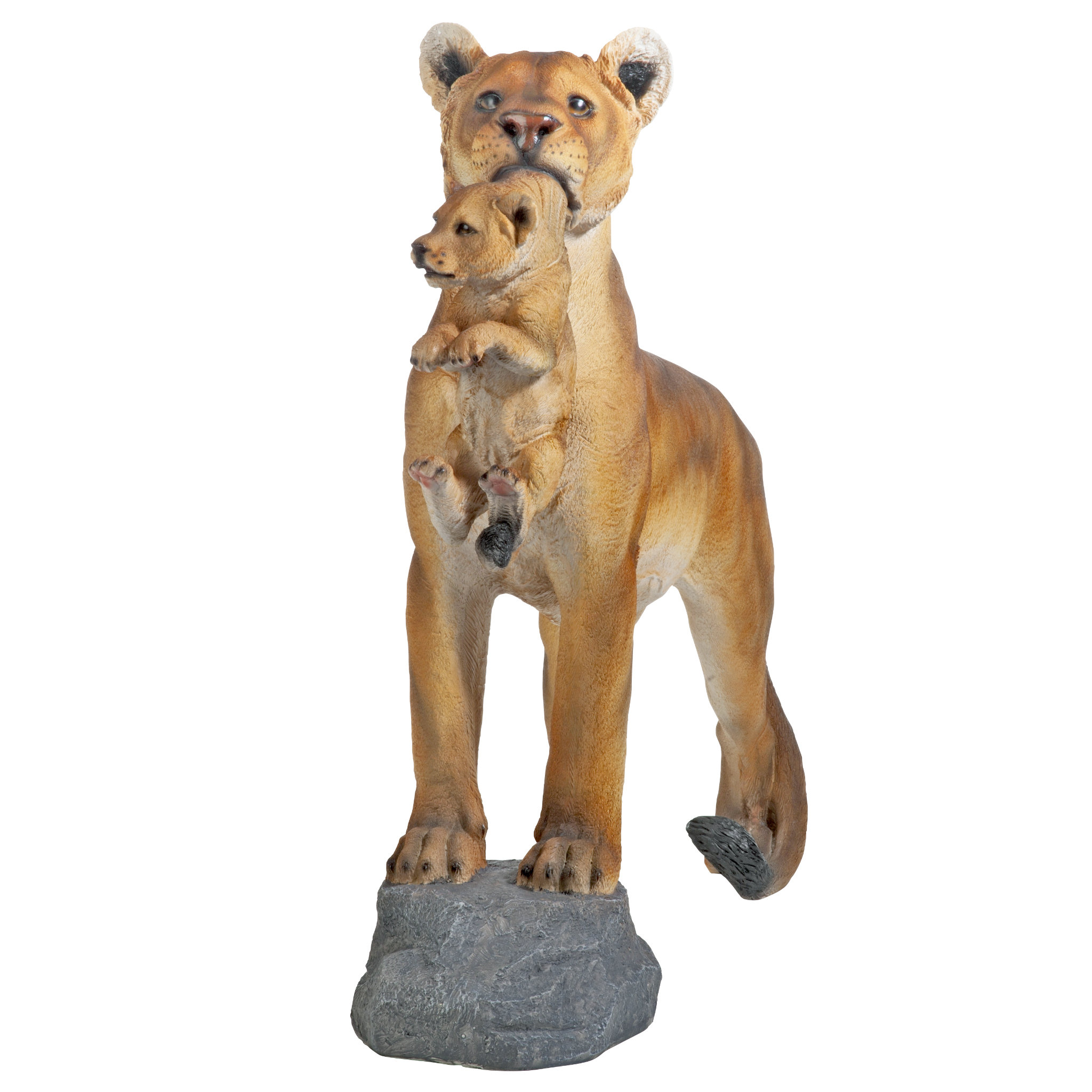 Design Toscano Lioness with Cub Statue & Reviews | Wayfair