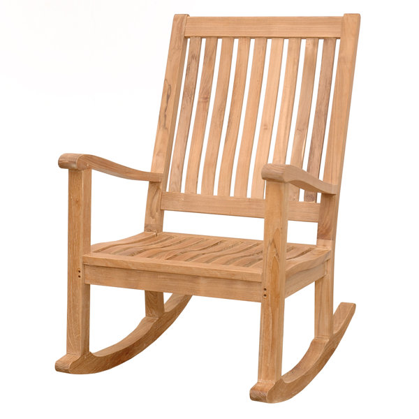 Anderson Teak Del-Amo Teak Outdoor Rocking Chair & Reviews | Wayfair