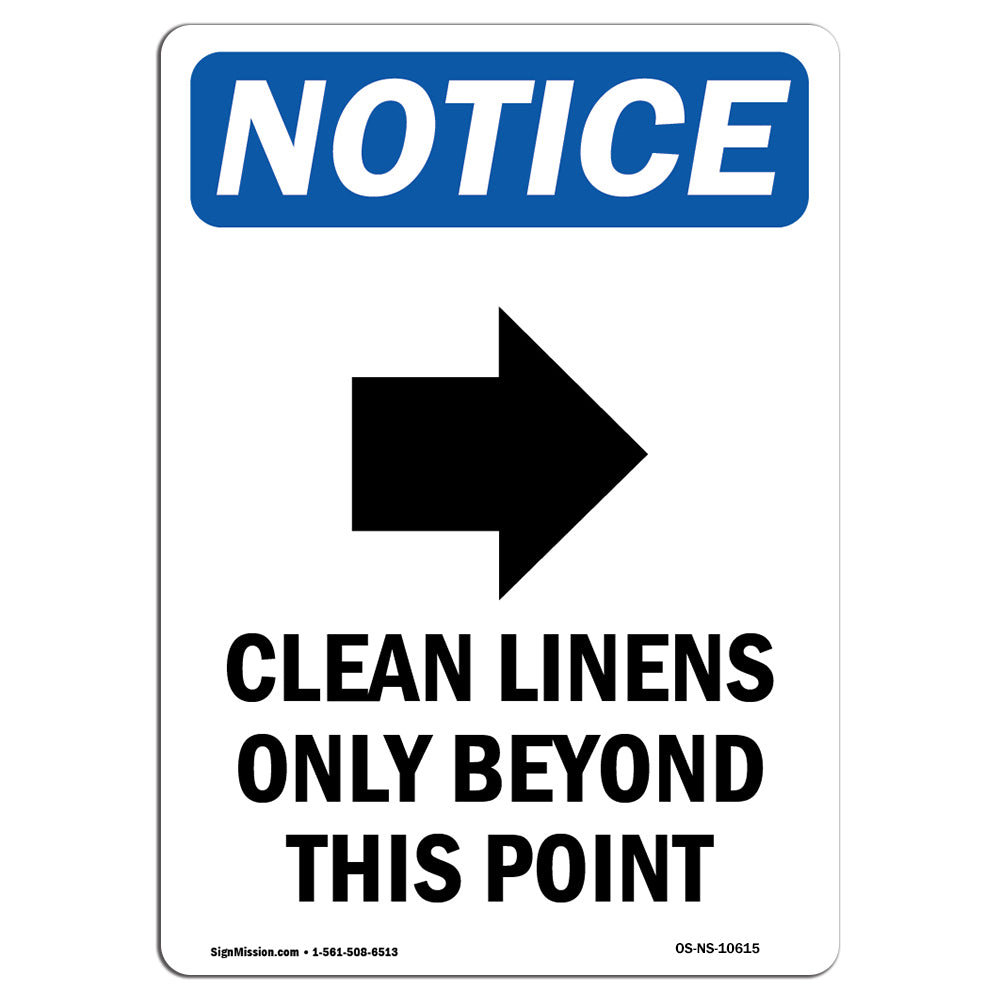 SignMission Clean Linens Only Sign with Symbol | Wayfair