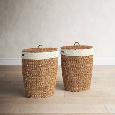 August Grove® Oval 3 Piece Metal Basket Set & Reviews | Wayfair