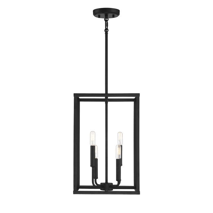 Steelside™ Caines 4 - Light Lantern Rectangle Pendant & Reviews | Wayfair
