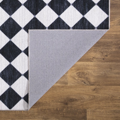 Corrigan Studio® Jarrel Rugs Parker PAR120A Modern Diamond Checkered ...