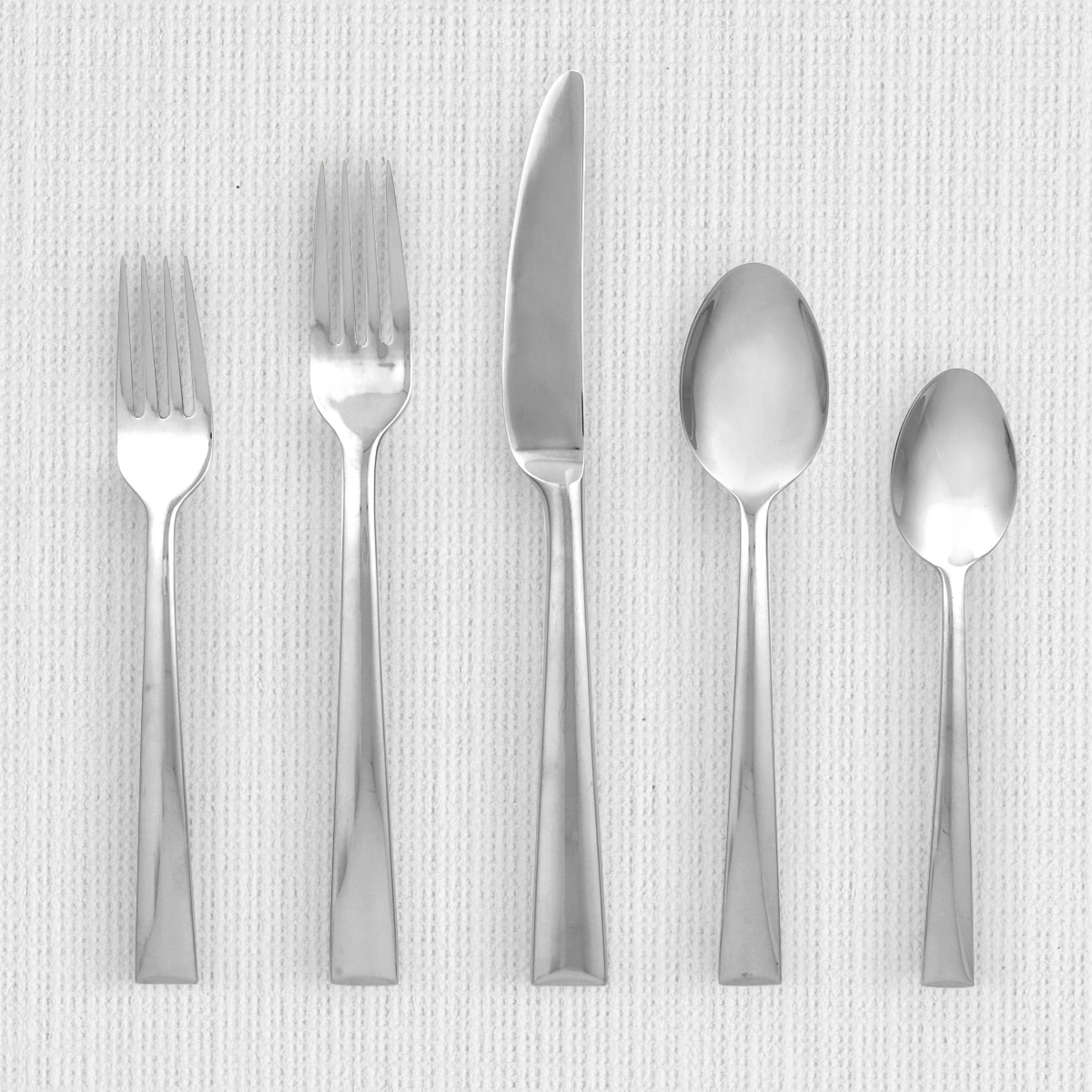 Lenox Continental Dining Platinum Stainless Steel Flatware Set ...