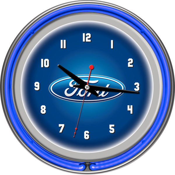 Ford-neon-clock | Wayfair
