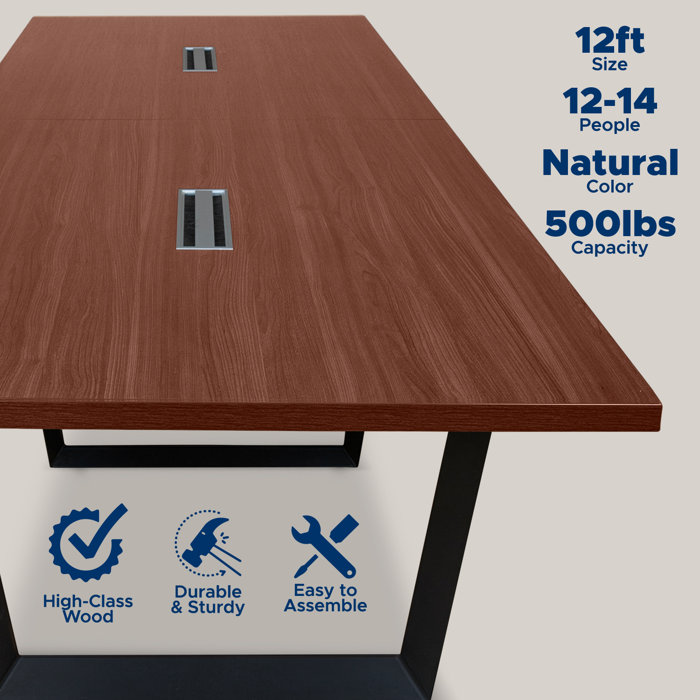 Inbox Zero Rectangular Conference Table & Reviews | Wayfair