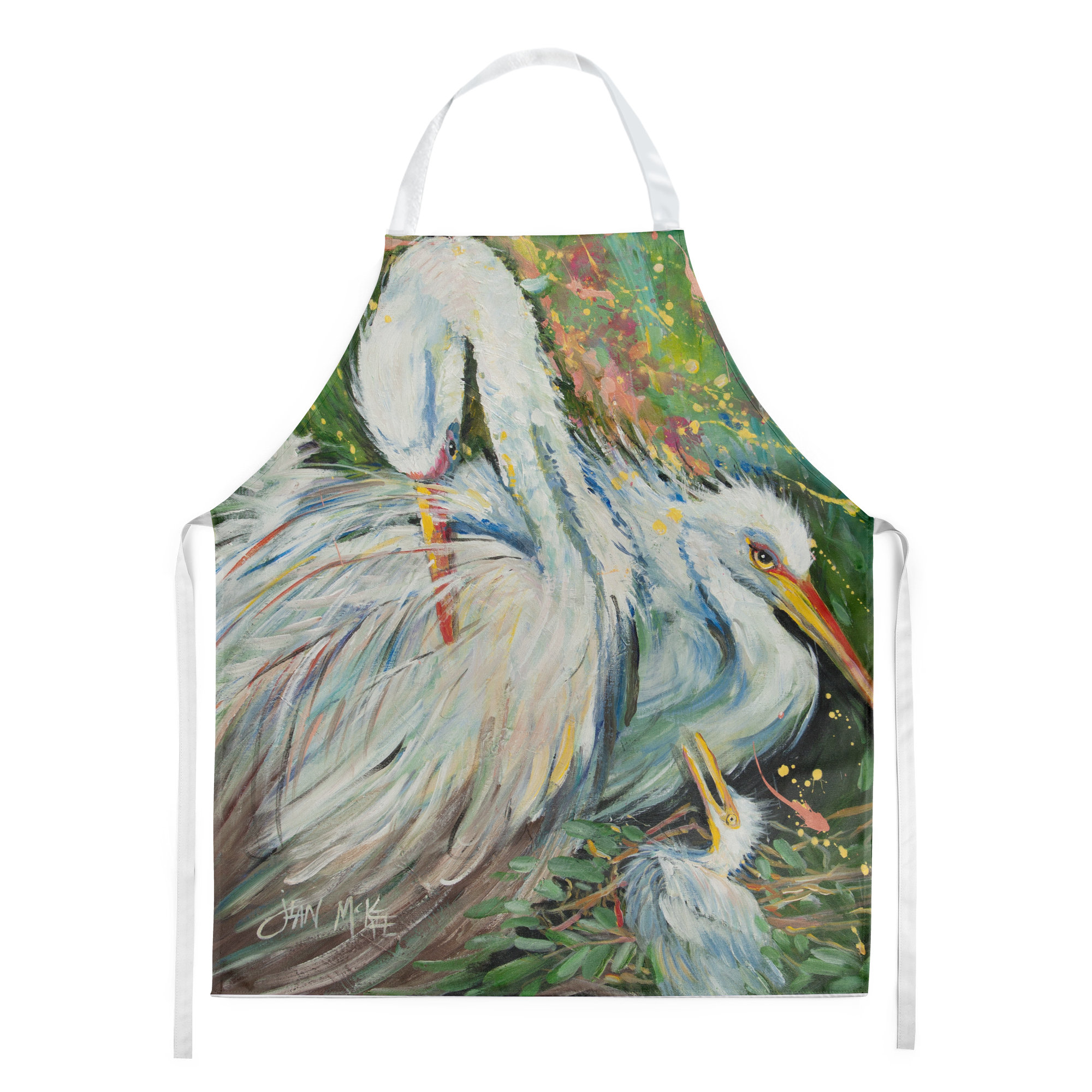 Winston Porter Egret in the Rain Apron | Wayfair
