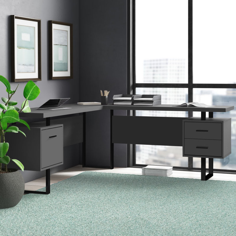 Upper Square™ Computer Desk, Home Office, Corner, Storage Drawers, 70"L ...