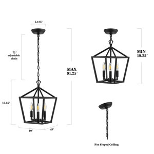 Kelly Clarkson Home Kay 3 - Light Lantern Chandelier & Reviews | Wayfair
