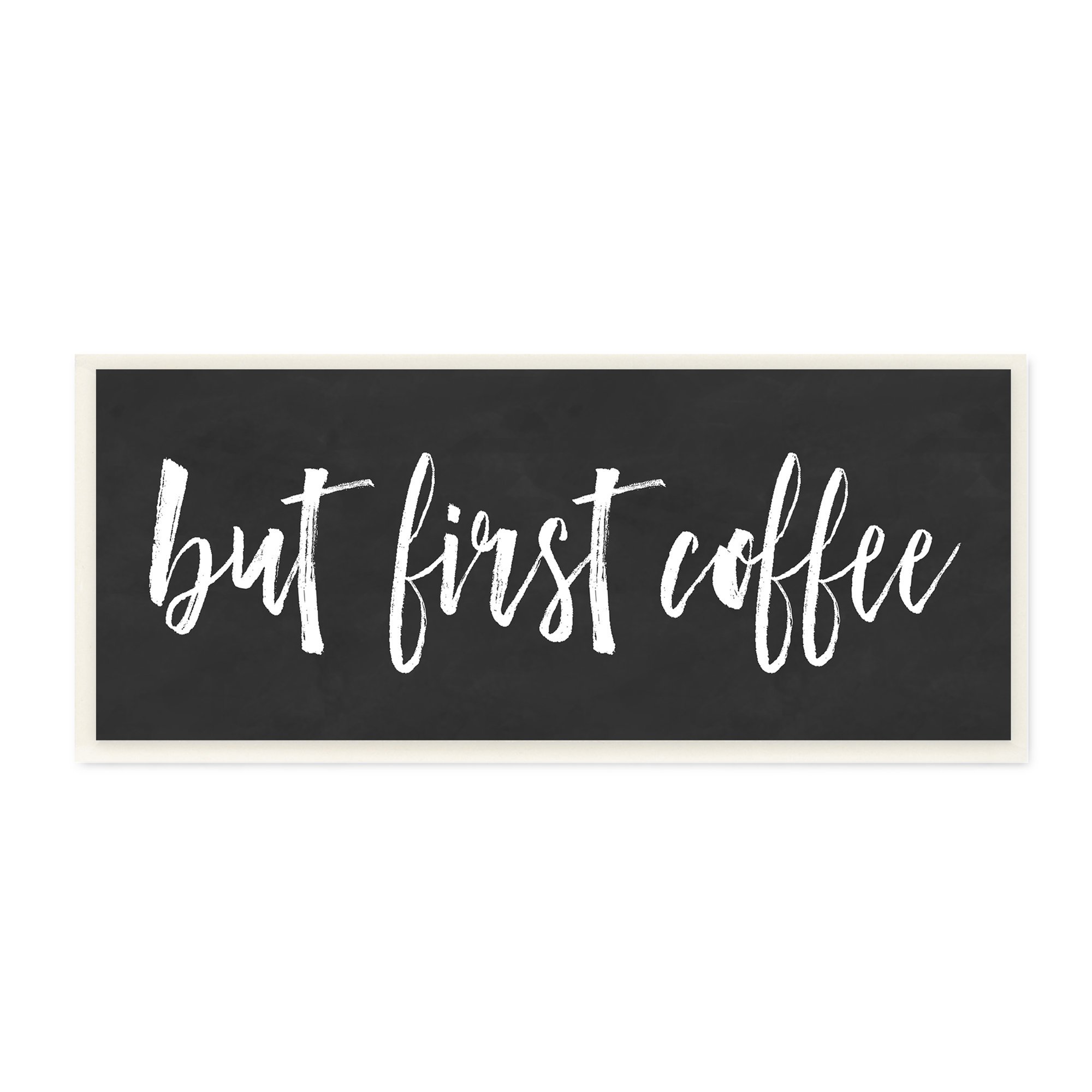 Stupell Industries But First Coffee Calligraphy Script Kitchen ...