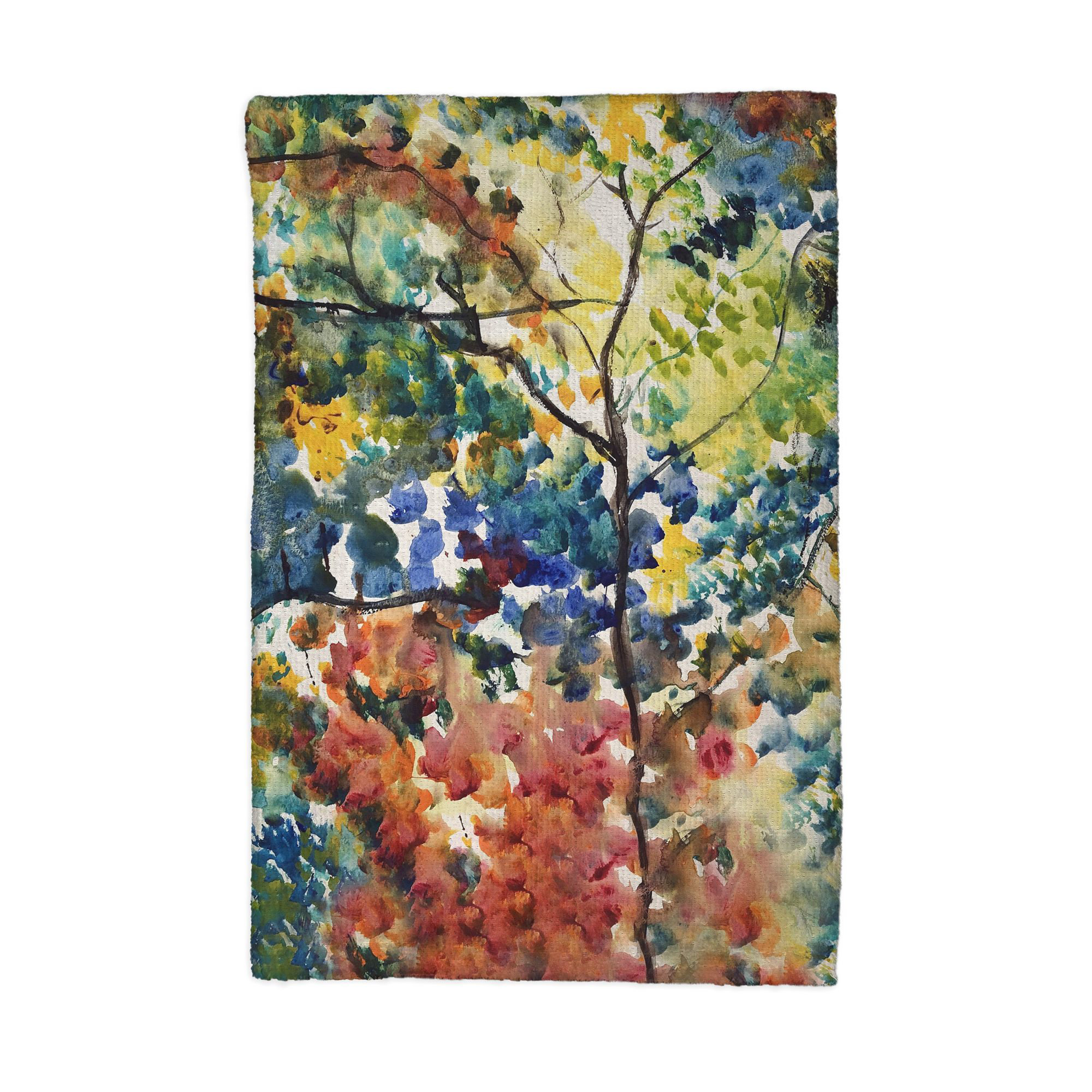 Bless international Fall Leaves Kitchen Dish Cloth | Wayfair