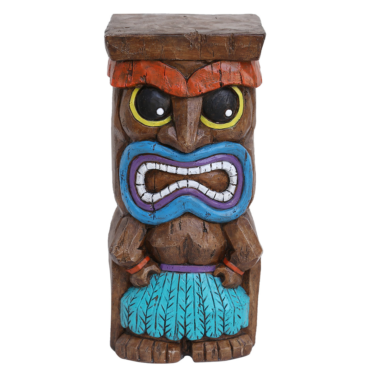 Northlight 14.5" Hawaiian Luau Tiki Man Outdoor Patio Garden Statue ...