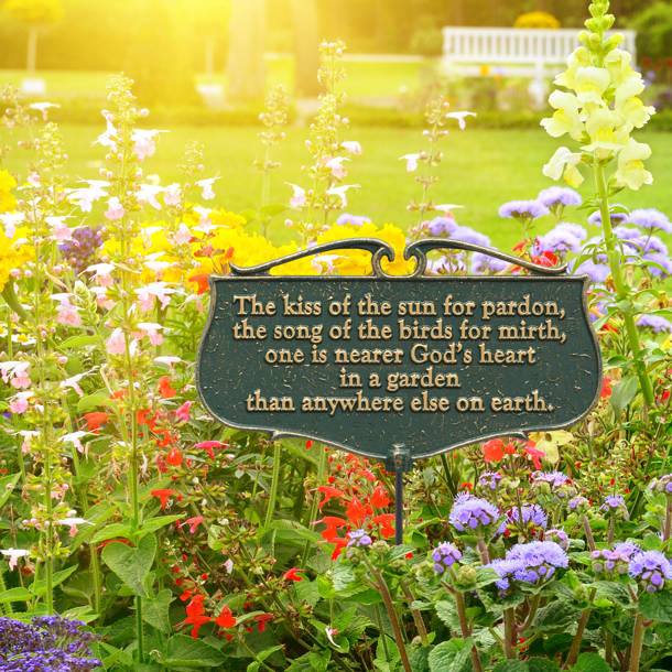 Whitehall Products Flora & Fauna Come into the Garden Poem Garden Sign ...