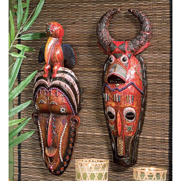 Design Toscano Masks of the Congo Cape Buffalo Wall Décor & Reviews ...